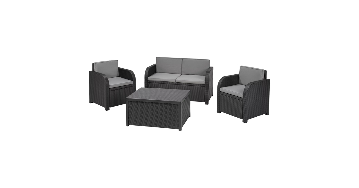 Keter - Oasis Lounge Set with Storage Table | Products - WeStocklots ...