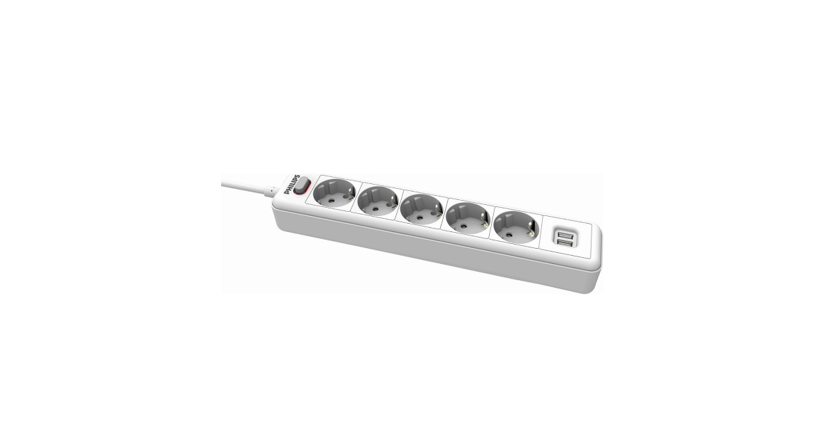 Philips - 5-Way Power Strip | Products - WeStocklots | Buy branded ...